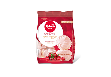 Zefīrs LAIMA dzērveņu 200g